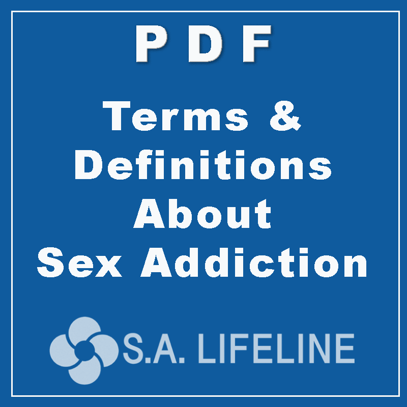 Pdf Terms And Definitions Relating To Sexual Addiction Sa Lifeline Foundation